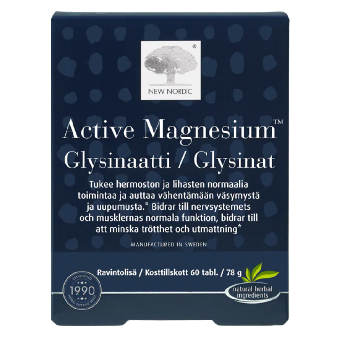 New Nordic Active Magnesium Glysinaatti 60 tabl.