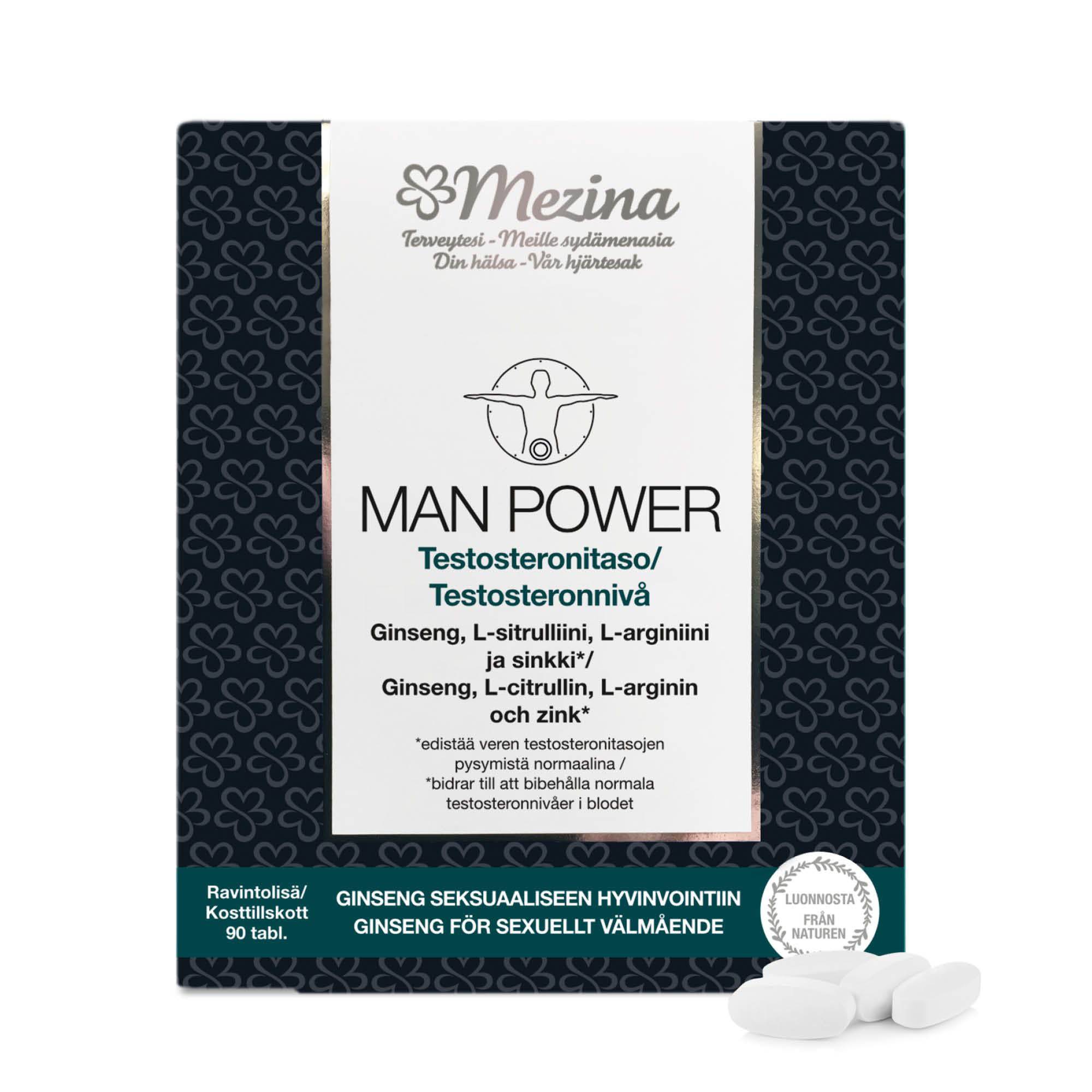 Mezina Man Power 90 tabl. - erä