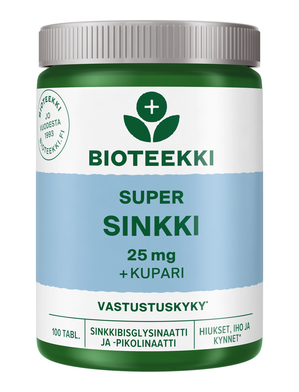 Bioteekki Super Sinkki + kupari 100 tabl.