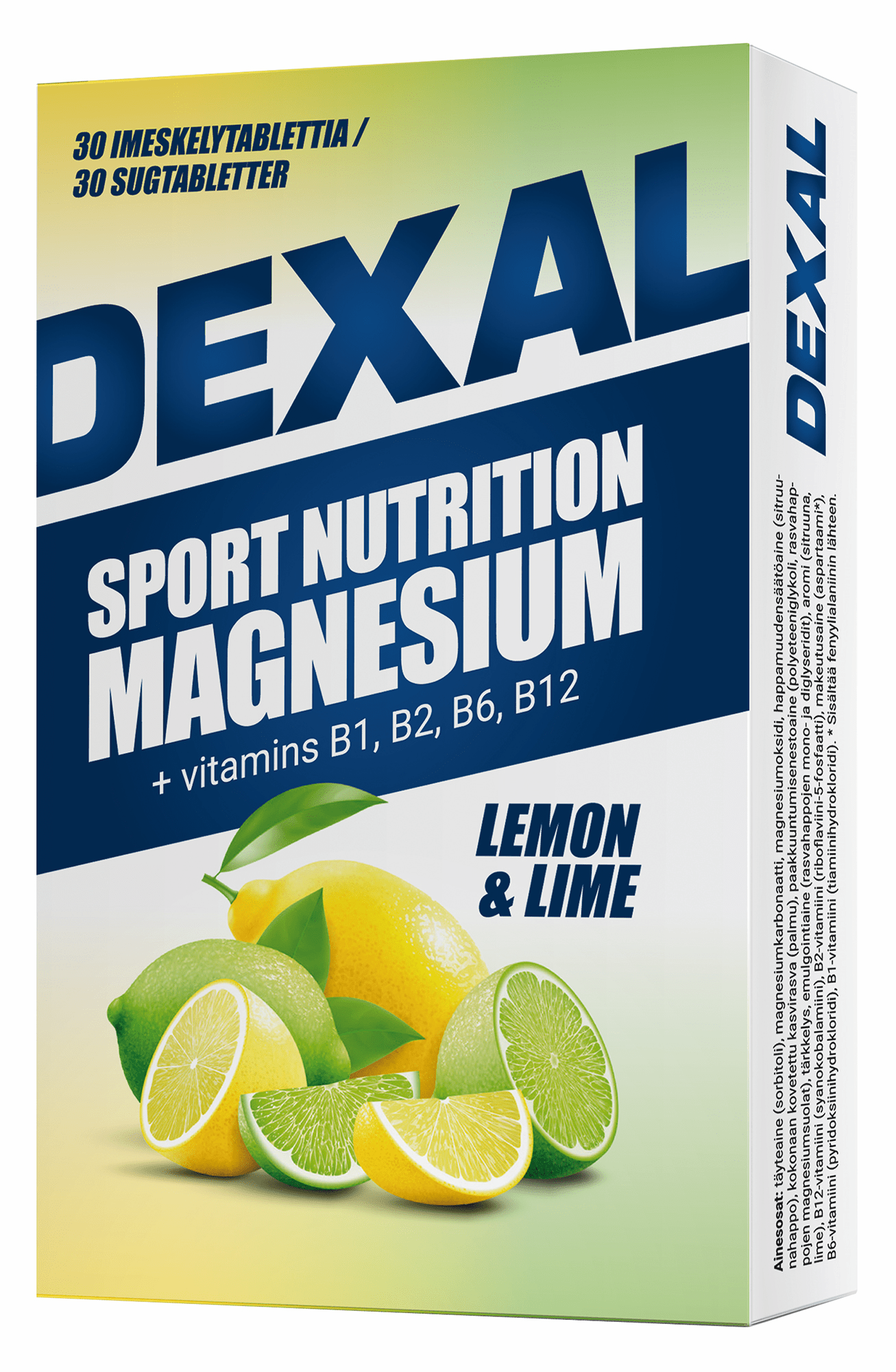 Dexal Sport Nutrition - Magnesium + B-vitamiinit Sitruuna- Lime 30 Ime